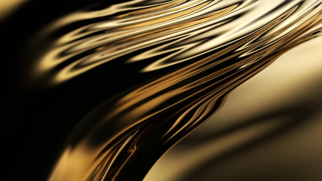 3D abstract fluid gold hublot Liquid luxury vray watch-花瓣网