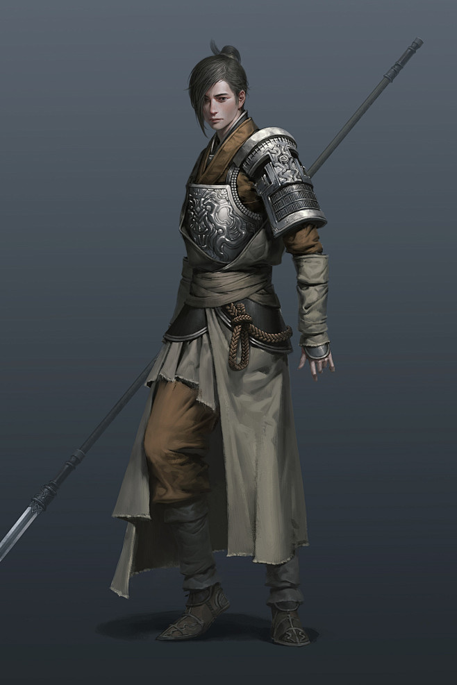 中国风男性角色原画中国风写实角色原画来自cgbook.cn (1158)