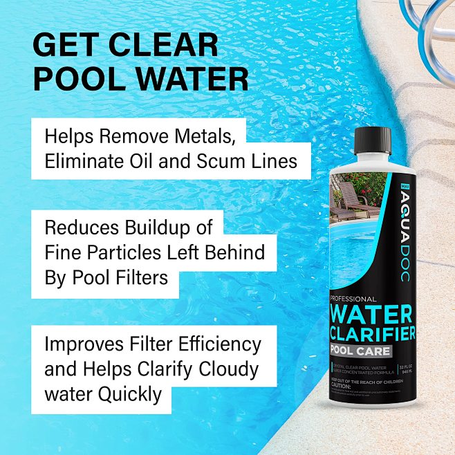 Amazon.com : Pool Clarifier Liquid for Fast Acting Cloudy Water ...