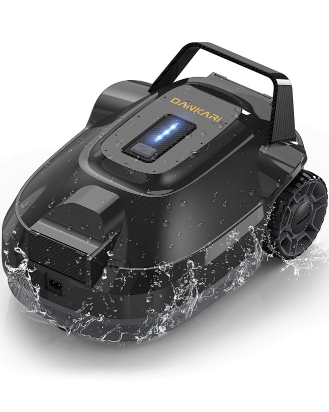 Cordless Pool Robot Vacuum, Robotic Pool Rechargeable Cleaner for above ...