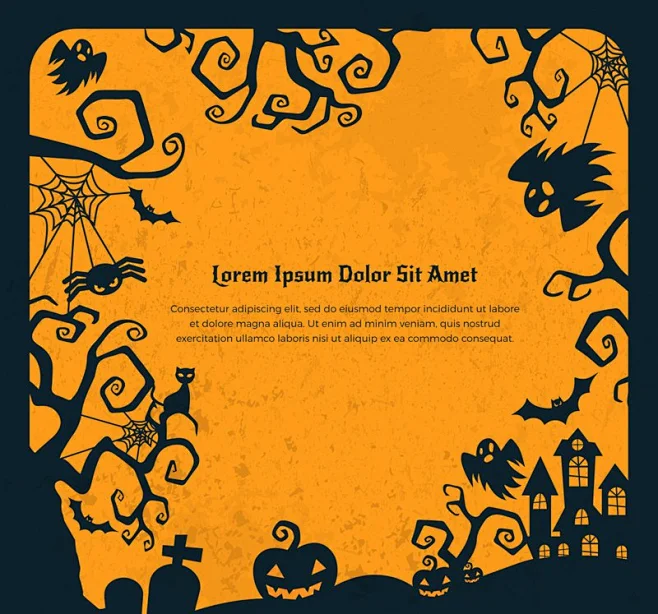 万圣节边框矢量万圣节高清素材 万圣节 万圣节边框矢量 背景 设计图片 免费下载-花瓣网