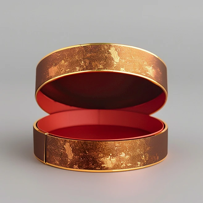 Gold round gift box gift lid open iw 3图片_道具图片素材-花瓣网