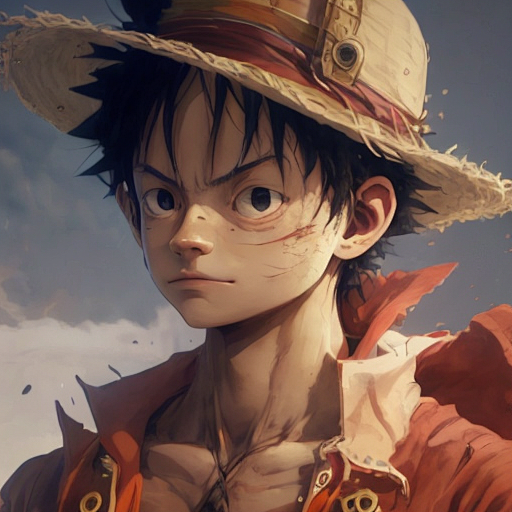 00523-3230879723-luffy, male focus, 1boy, straw hat, black hair, scar ...
