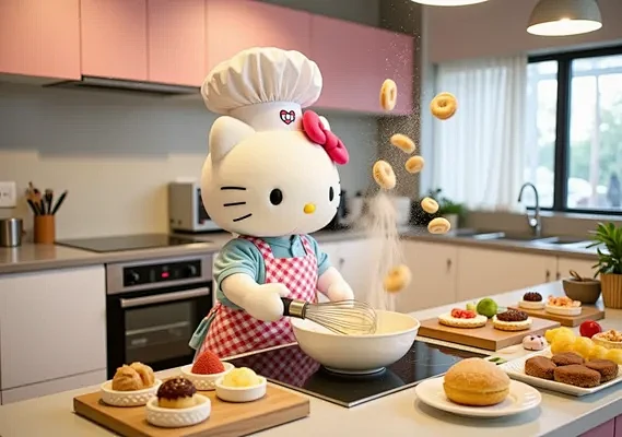 可爱毛绒Hello Kitty 凯蒂猫-LoRA-龙猫AI-LiblibAI-花瓣网