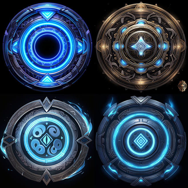 jesusjackson0521_A_game_icon_with_an_ancient_silver_circular_fr ...