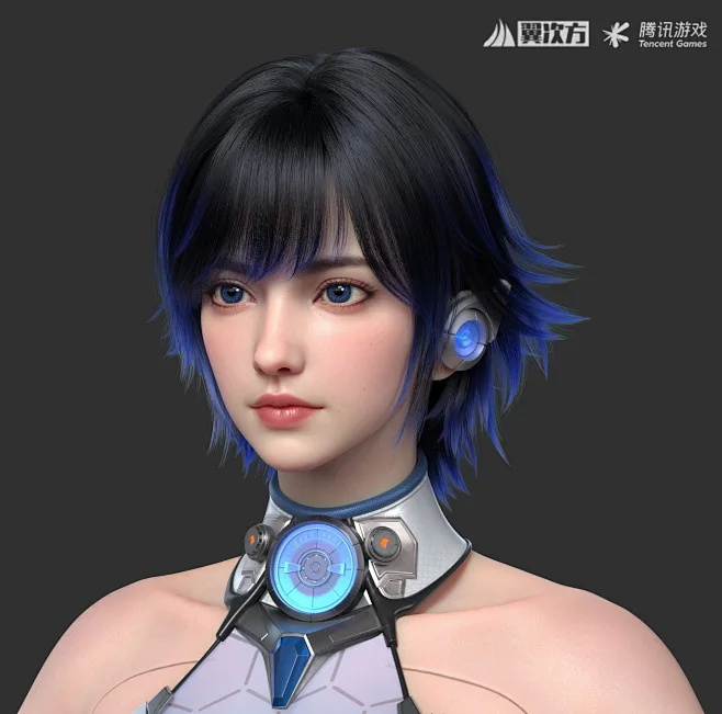 腾讯游戏-《逆战》项目角色“凛”-原创3D角色/装备-3D原创作品,角色模型,3D,凛,建模,游戏建模,微元素 - 角色模型,3D,凛,建模,游戏建模,角色参考,角色赏析,3D角色,原创角色 ...