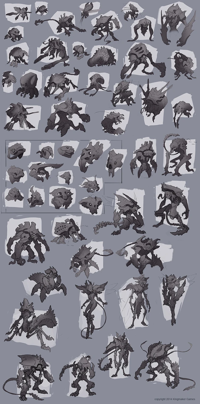 Creature Concept Art, Baldi Konijn : Final versions of some freelance ...