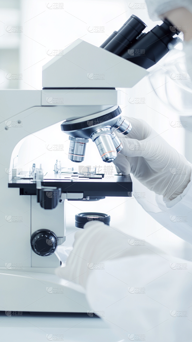 常规通用实景观察显微镜图片背景素材