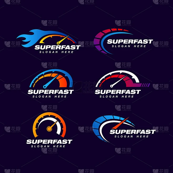 speed indicator vector icon design with flame effe素材-花瓣网