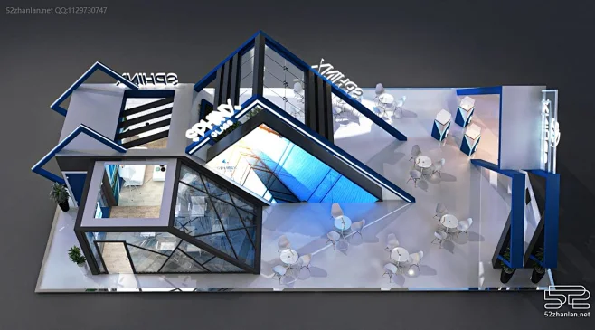 【Sphinx】展台设计分享 – 52展览设计-花瓣网