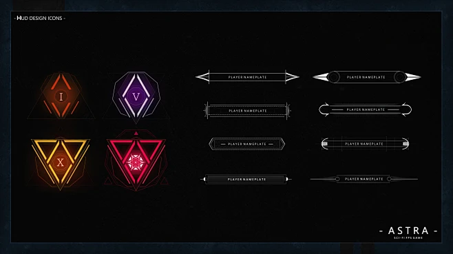 Astra - Sci-Fi FPS Game HUD UI -花瓣网