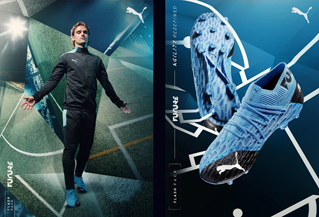 3D CGI cinema4d football game player puma Render soccer sport-花瓣网