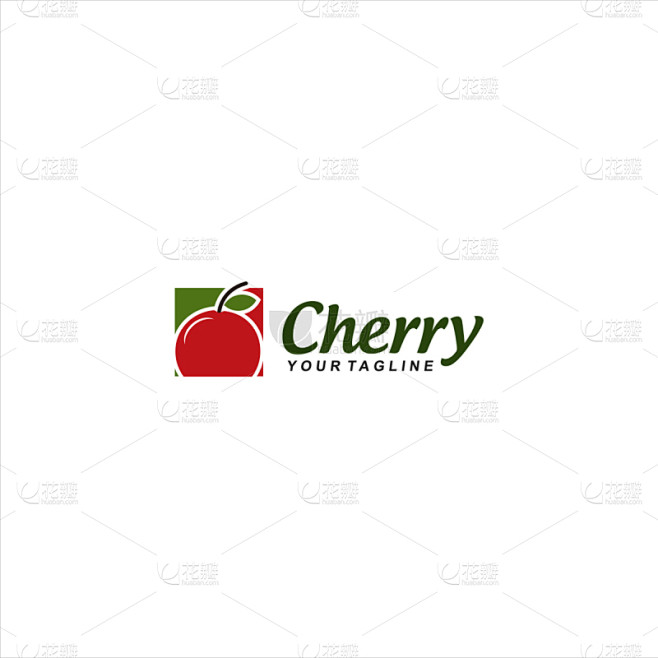simple cheery logo template design