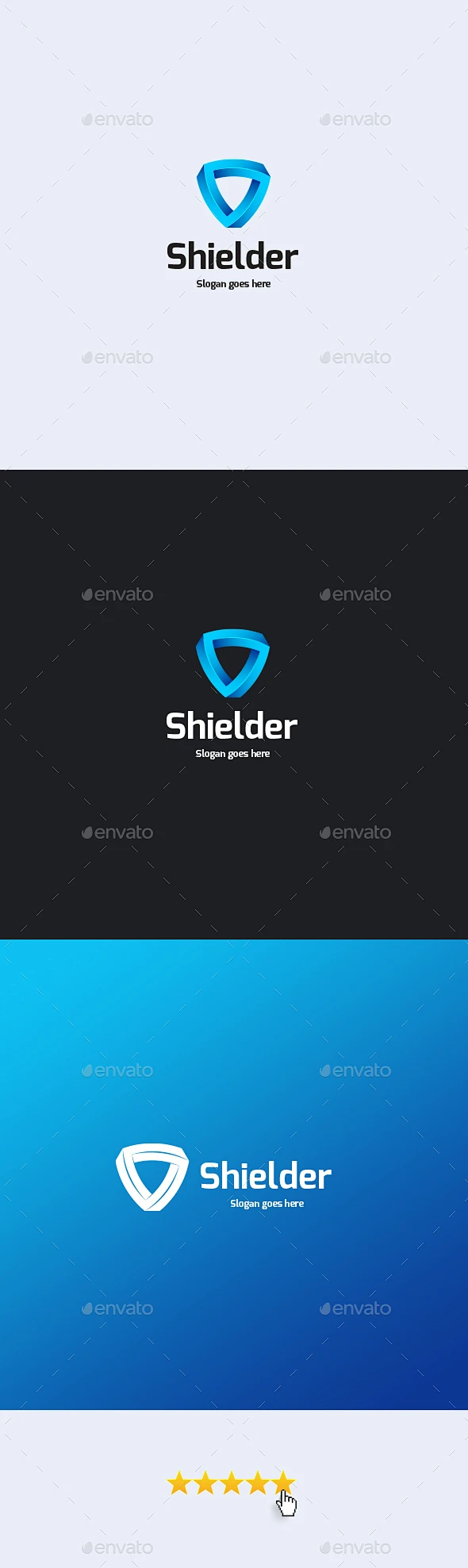 盾牌标志模板——对象标识模板Shielder Logo Template - Objects Logo Templates3 d、抽象、抽象 ...