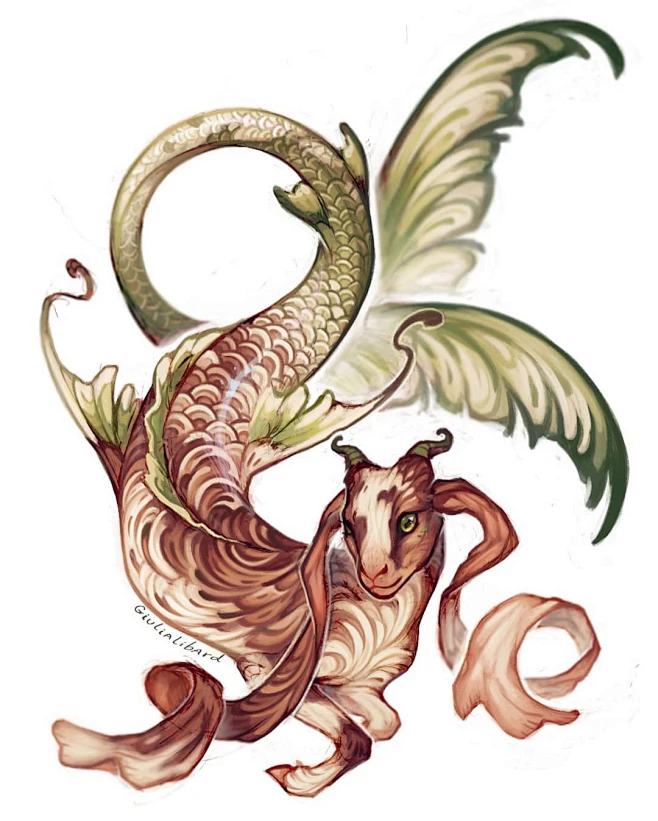 Giulialibard 作品的主题大多是猫狗狮虎等等动物，灵动飘逸的体态，还有对毛发的独特画法，给人软绵蓬松的感觉。-花瓣网