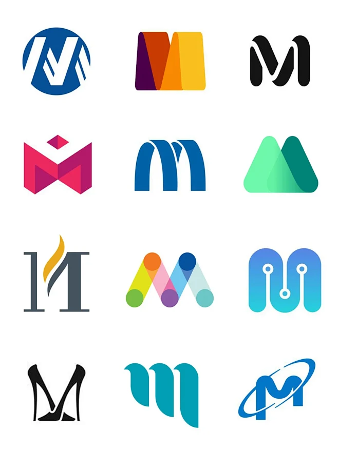 字母M logo设计创意灵感分享-花瓣网
