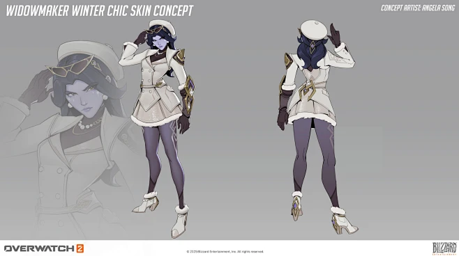 Overwatch2 Widowmaker Winter Chic Skin-花瓣网