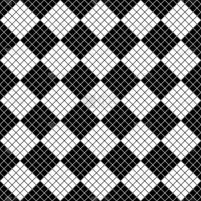 Abstract monochrome geometrical square pattern bac