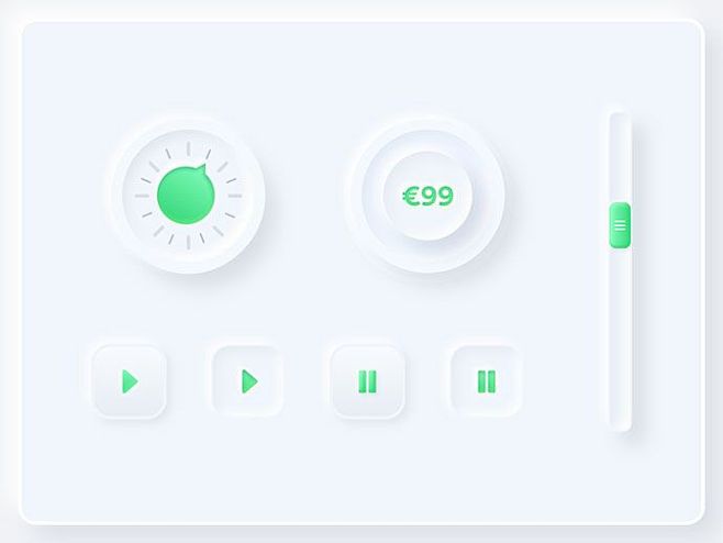 30 Cool Neumorphism UI Design Examples – Bashooka-3