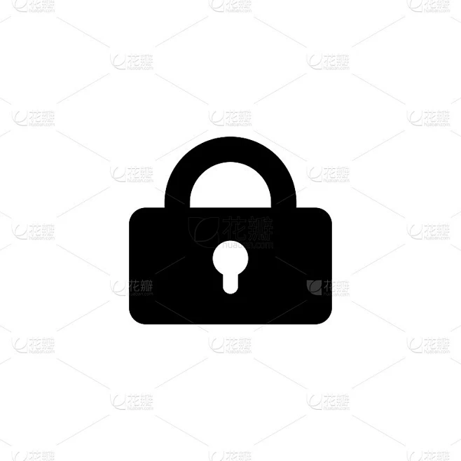 lock padlock icon vector illustration素材-花瓣网