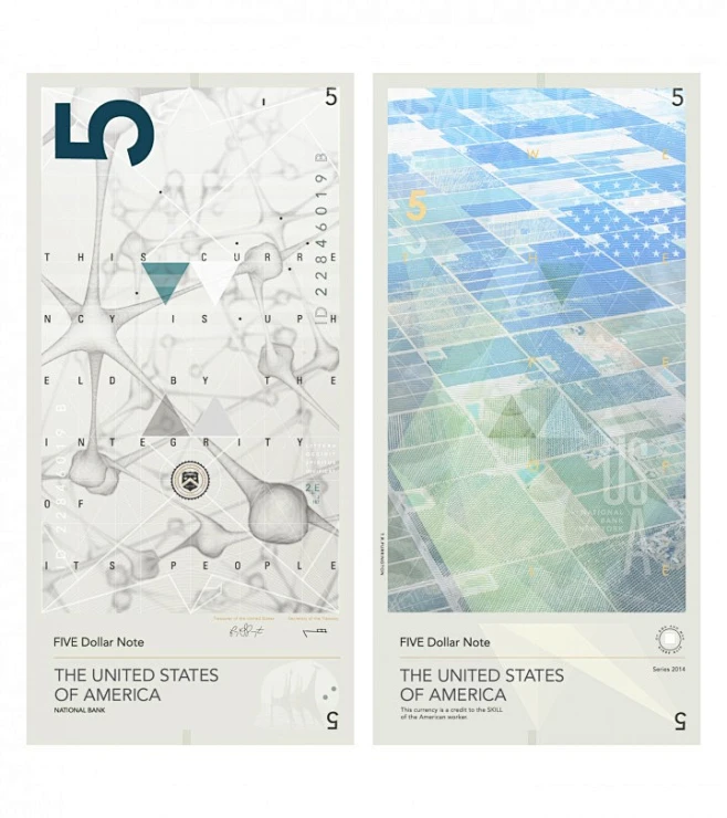 Artist Boldly Reimagines US Currency with Modern Design : Blending ...
