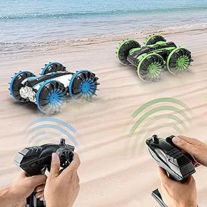 Amazon.com: ALPHAREV Amphibious Remote Control Car - RC Stunt Car for Kids 2.4 GHz 4WD Remote ...