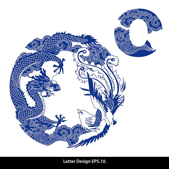 Traditional Oriental Chinese style. Alphabet a to z : Vector alphabet A ...