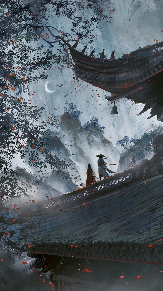 唯美古风场景壁纸-花瓣网