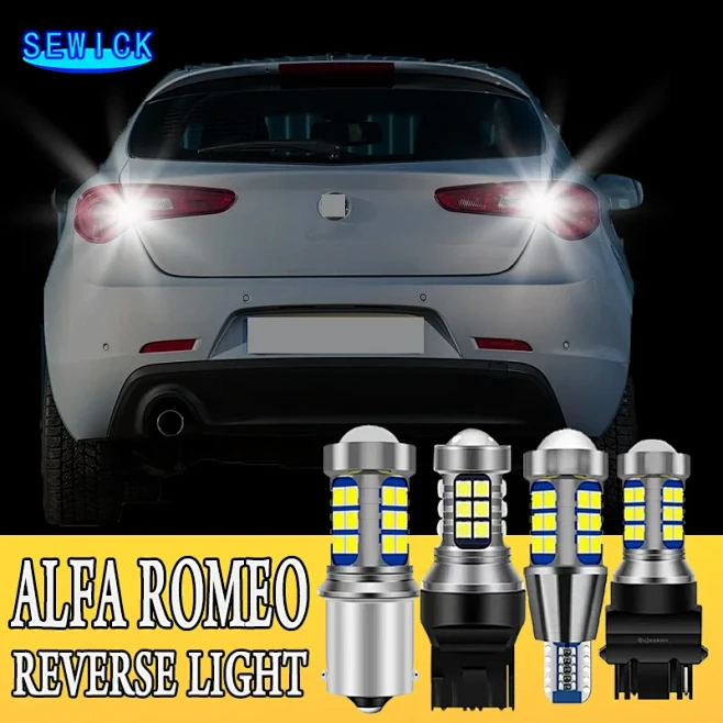2pcs LED Backup Light Blub Reverse Lamp P21W BA15S Canbus For Alfa Romeo Giulietta 145 146 147 ...