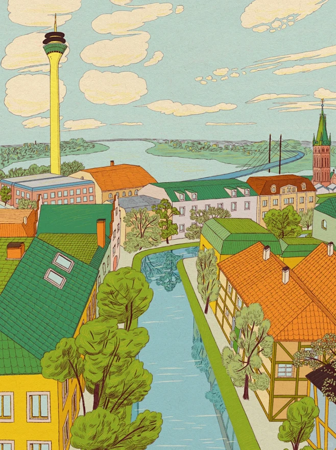 每日插画分享|德国插画师Karlotta - 小红书-花瓣网