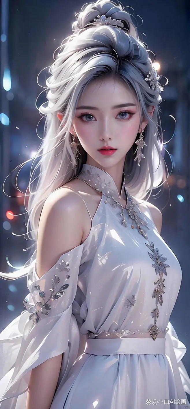 白发_01图片_AI-收集图片素材-花瓣网