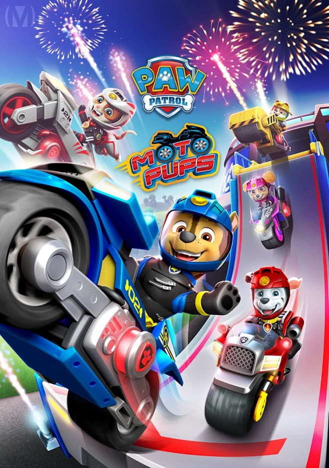 Paw Patrol - Moto Pups Key Art-花瓣网