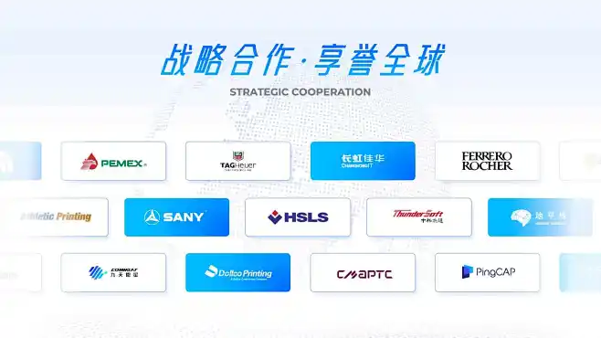 PPT LOGO排版模板 LOGO版式设计 公司合作伙伴_下载源文件请点击【来源】-花瓣网