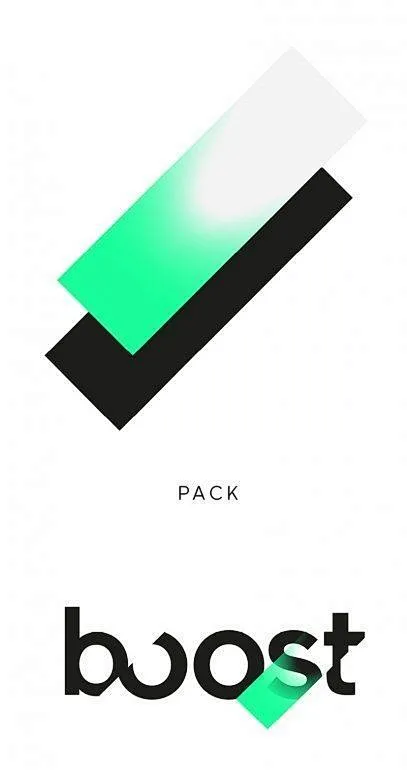 This may contain: two different logos with the words'pack'in black and ...