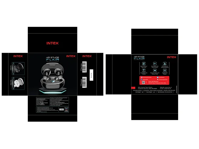 box Earbuds Logo Design packaging design product packaging TWS wireless ...