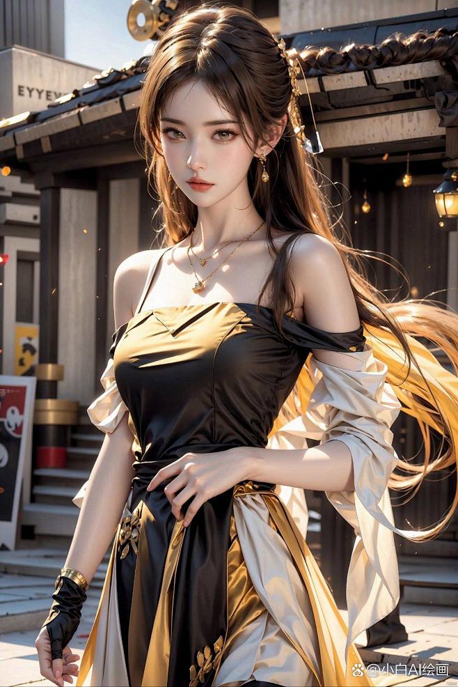 Ai绘画375 露肩_04