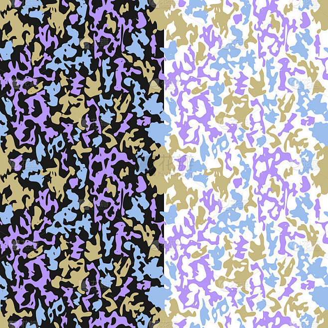Camouflage seamless pattern. Abstract spots random