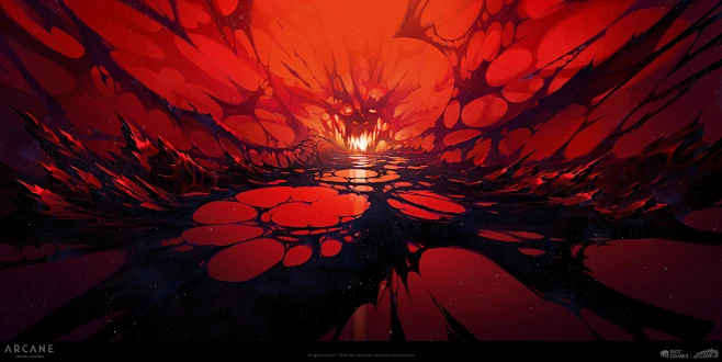 ARCANE season 2 backgrounds -花瓣网