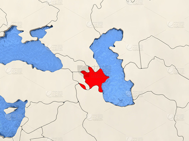 阿塞拜疆在地图
