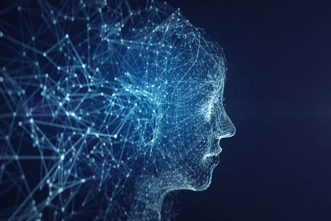 网络形成AI机器人人脸-花瓣网