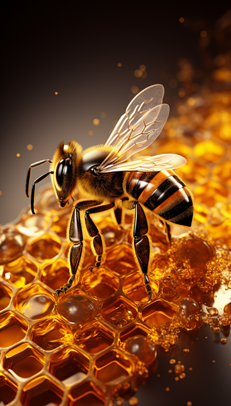 jason_1991_golden_honey_bee_scented_powder_in_the_style_of_futu ...