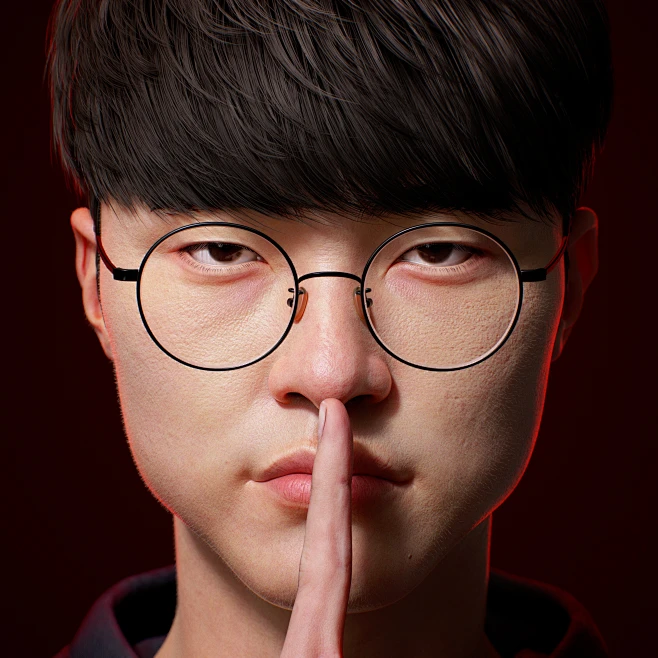 [粉丝艺术] T1 Faker 페 Been 커 팬아트-花瓣网