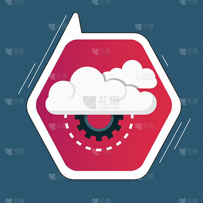 Cloud Management Icon, Cloud Security Icon, Cloud