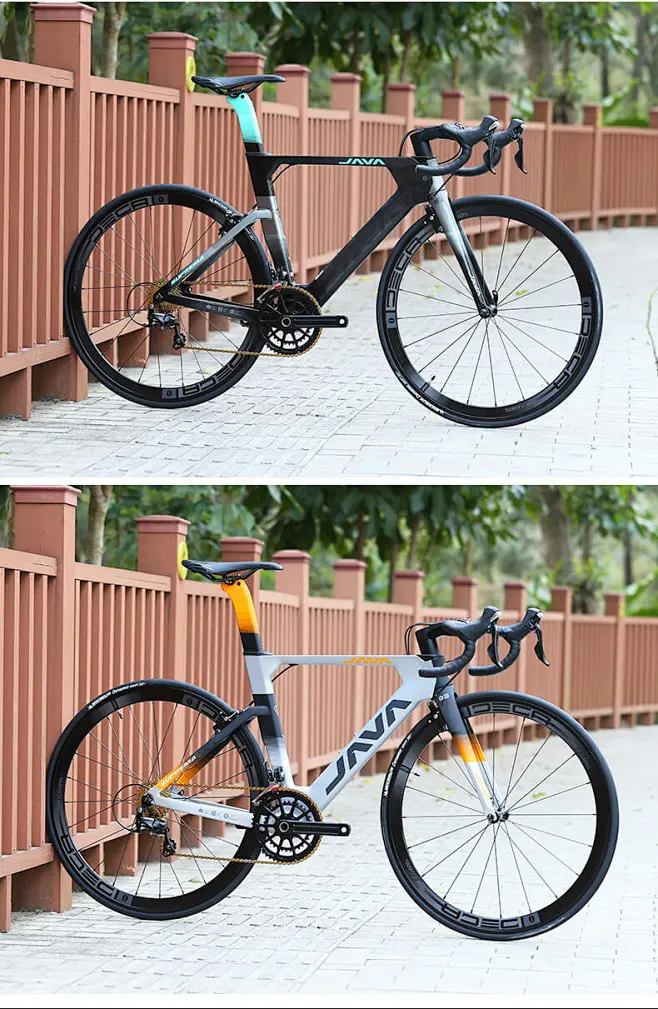 JAVA公路自行车碳纤维公路车22变速破风男女赛车弯把佳沃SUPREMA-tmall.com天猫-花瓣网