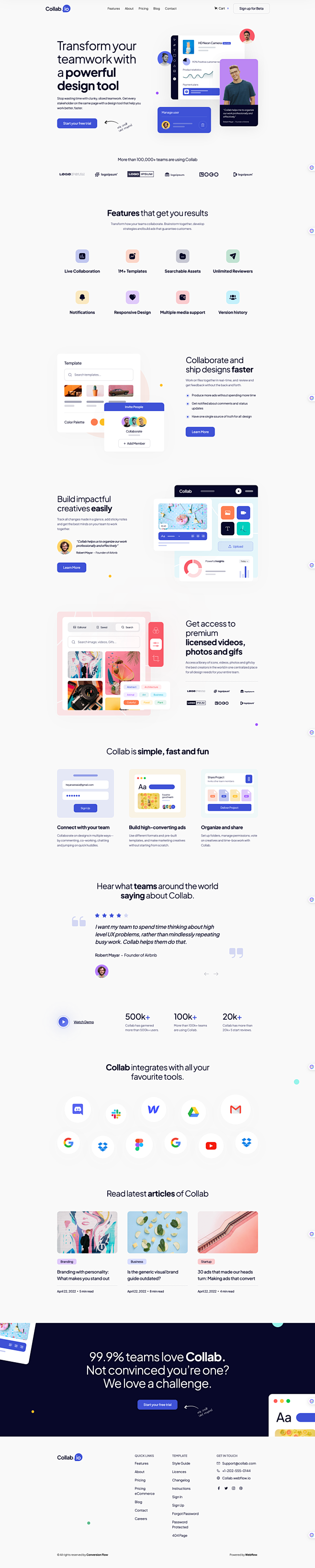 Collab - Webflow Ecommerce Website Template