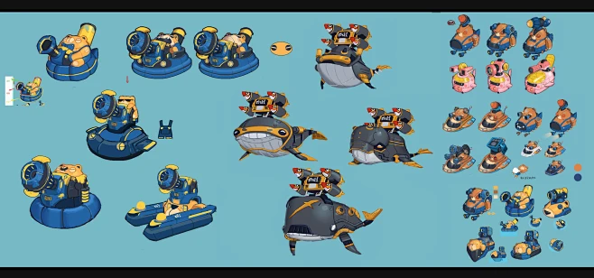 ship~~, Brian Lueng : game character design-花瓣网