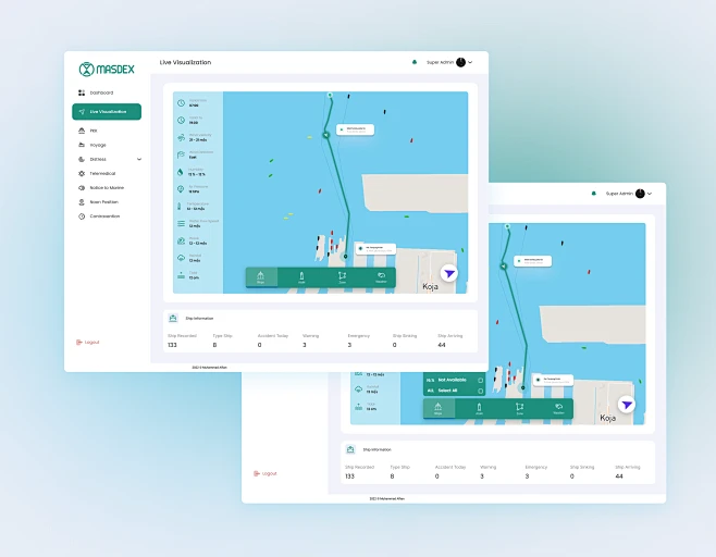 dashboard dashboard ui Figma maritime nautical sea UI ui design web dashboard Web Design -花瓣网