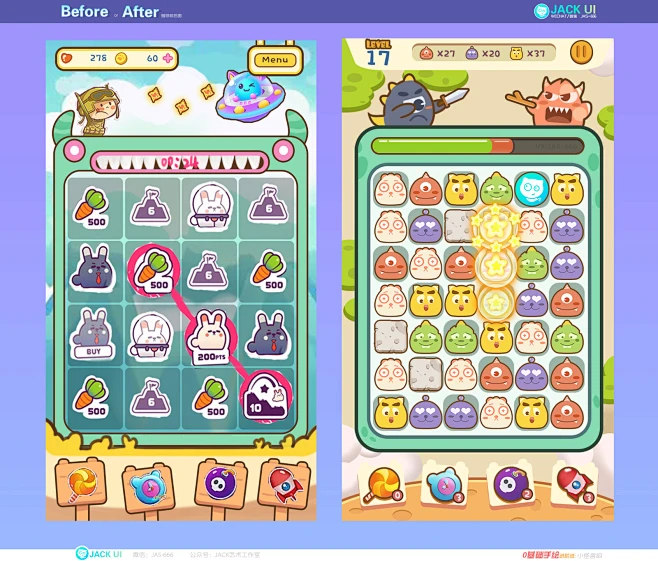 【JACK游戏UI】2D GAME UI二次元交互界面创意平面设计广告原画互动图标GUI/ICON/UIUX-花瓣网