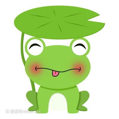 荷叶青蛙卡通_360图片-花瓣网