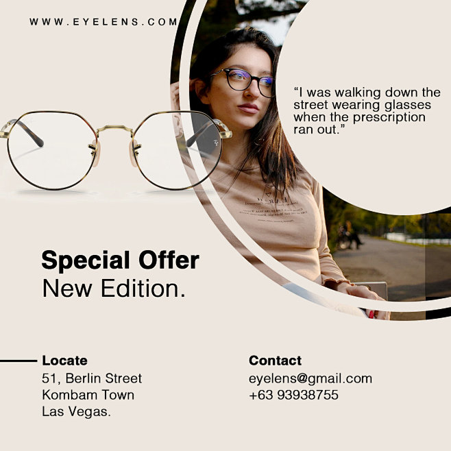 Eyewear Glasses Poster Behance